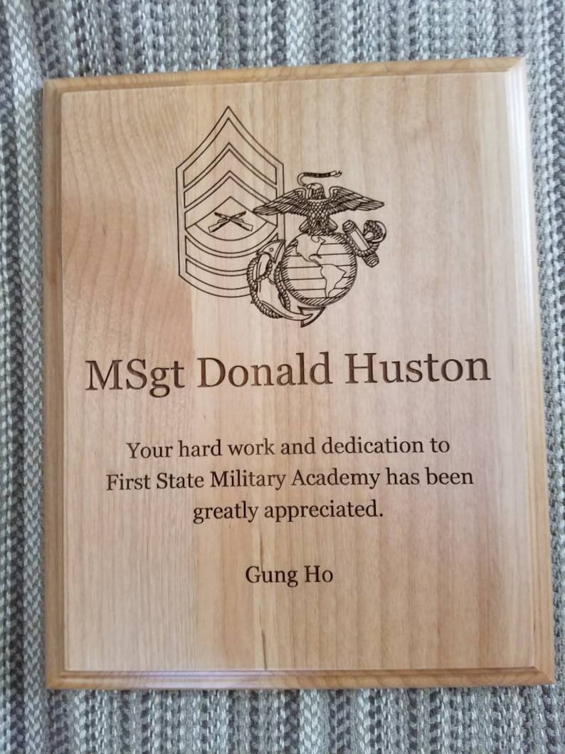 Custom Military Plaques - Military, Air Force, Navy, Marine Corps, Army ...