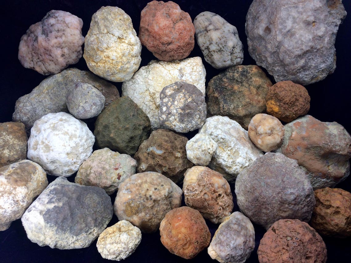 8-10lbs Unopened Geodes Mixed Variety Natural Raw Quartz | Etsy