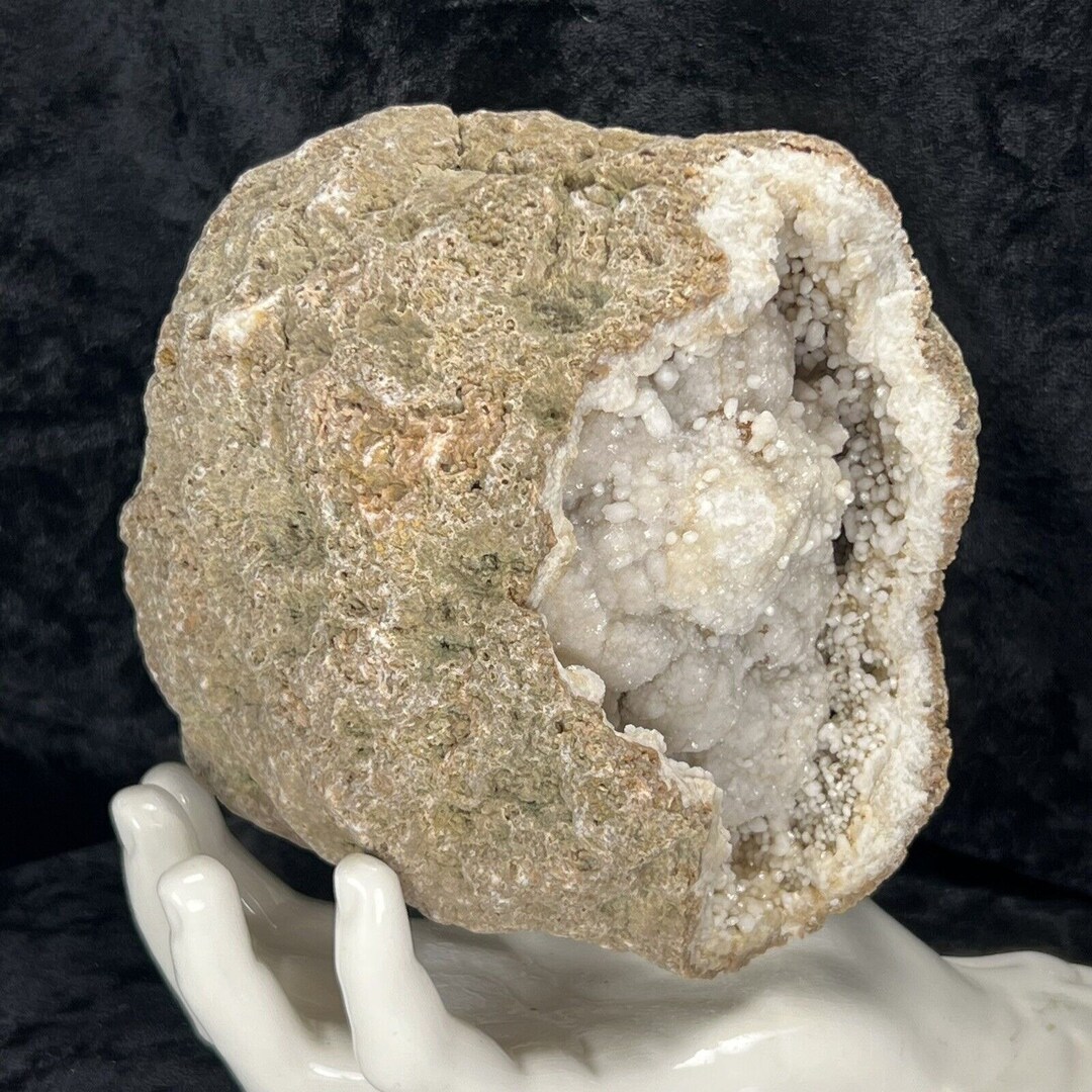 5” Unique Crystal Big Snowball Cluster Geode Unopened Natural Kentucky ...