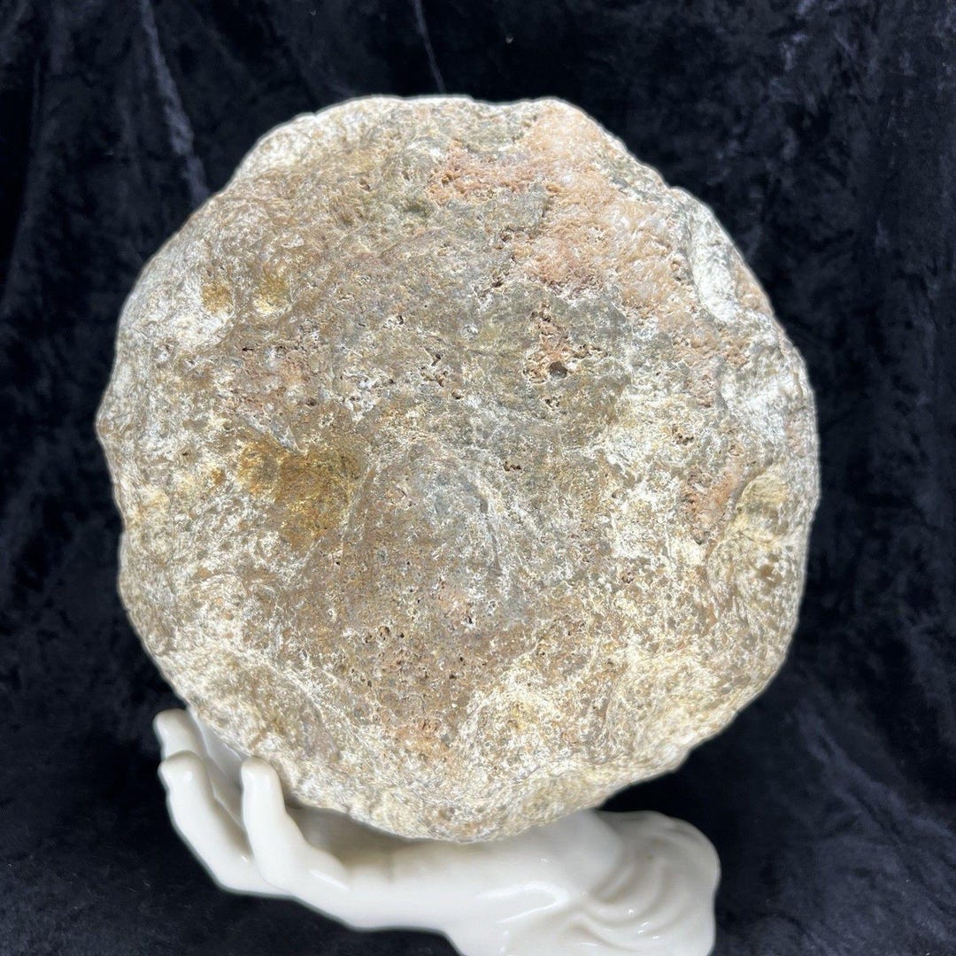 Huge Unopened Geode 8-1/2" Quartz Crystal Rattler Uncut Large Break ...