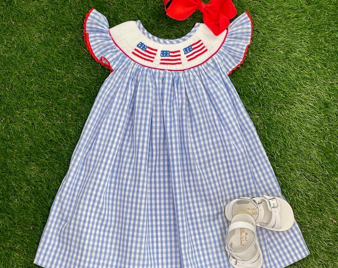 Smocked Name Bubble,custom Smock,hand Smocked Bishop Dress,monogram ...