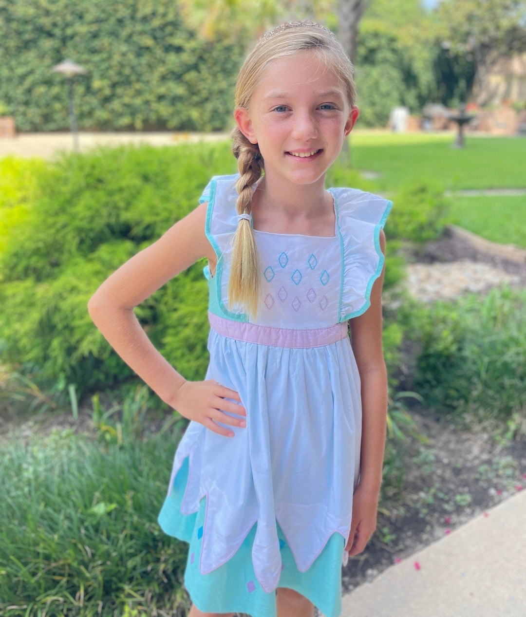 Princess Dress - Elsa Frozen Inspired With Hand Embroidered Design ...