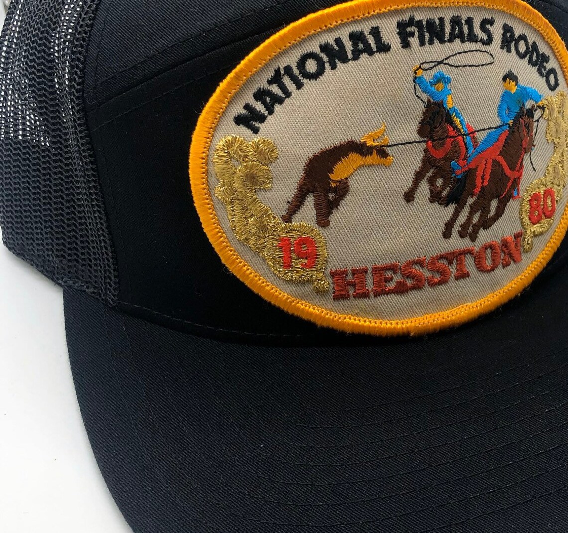 1980 Repurposed Hesston NFR Rodeo Cap | Etsy