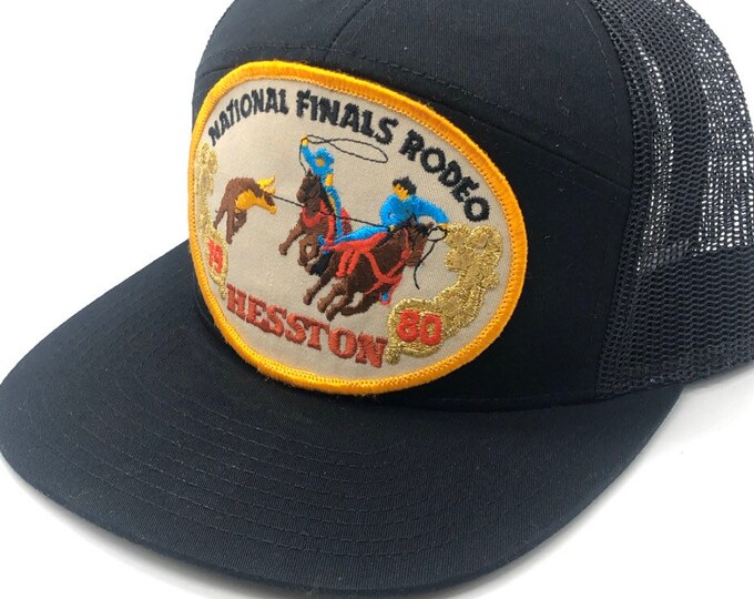 1980 Repurposed Hesston NFR Rodeo Cap - Etsy