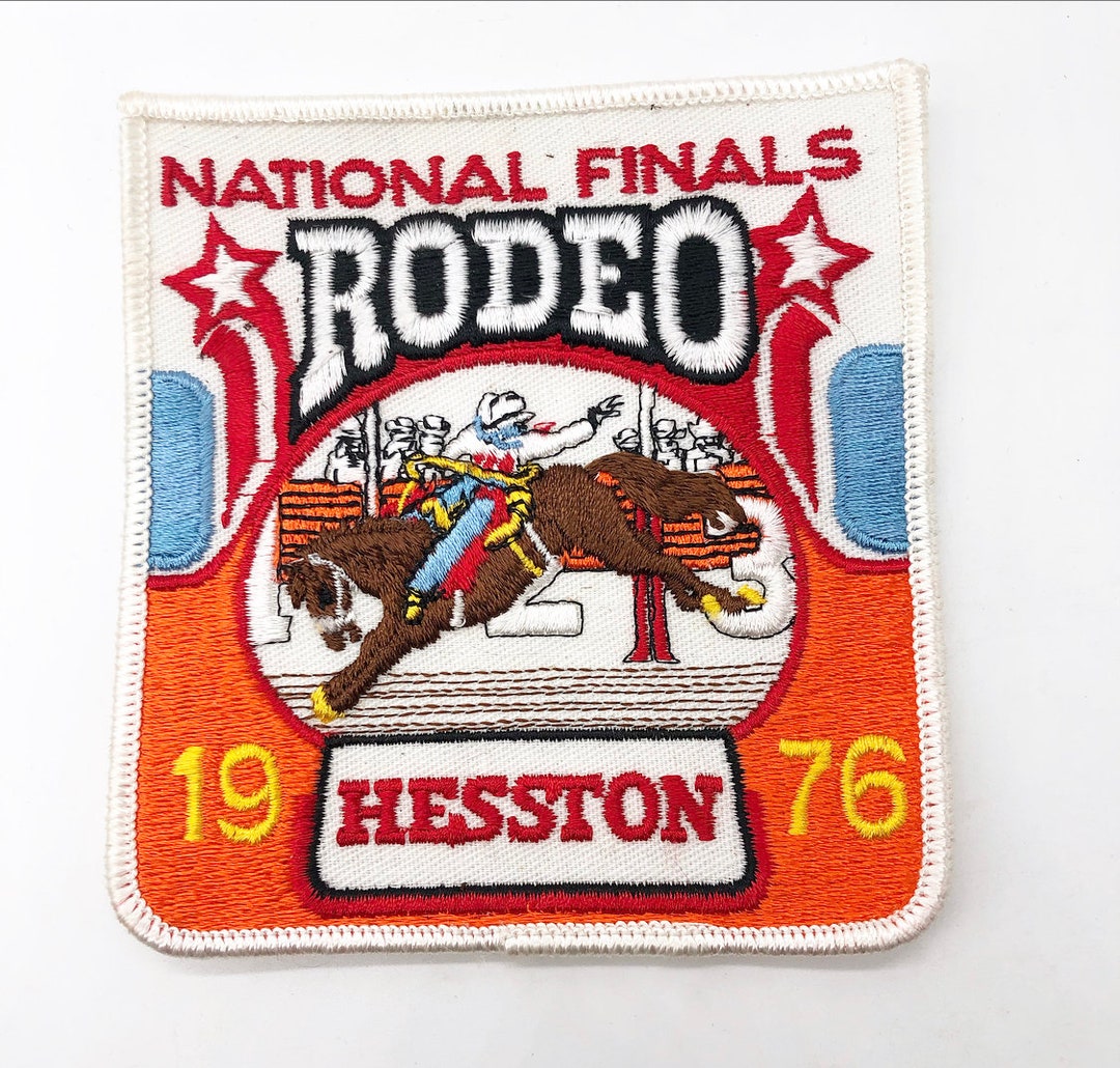 1976 Vintage Hesston Rodeo Patch - Etsy