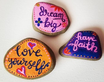 Faith Painted Rock - Etsy