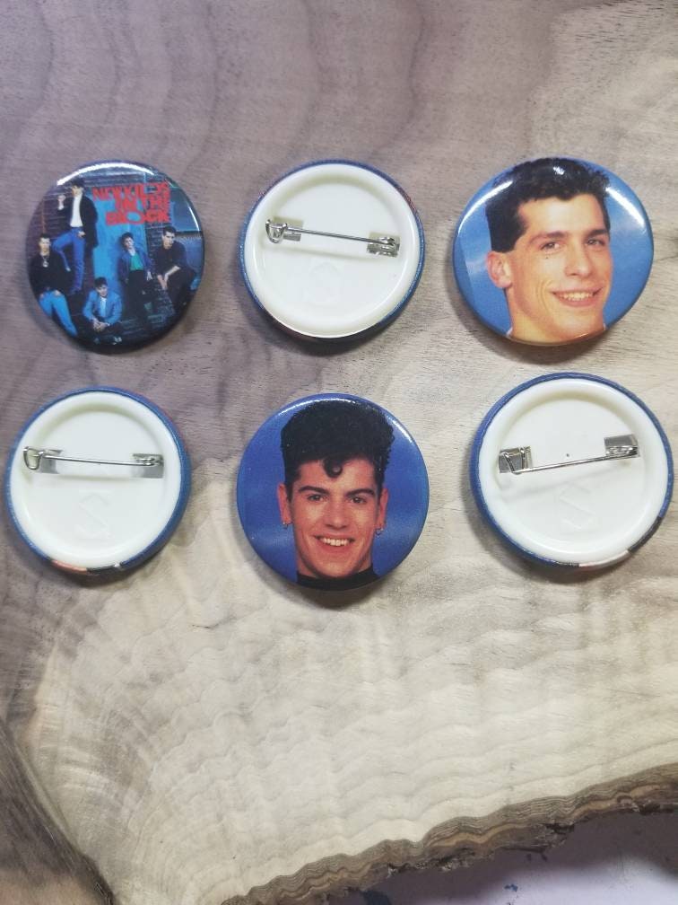 Vintage New Kids on the Block Pinback Button Set Original - Etsy