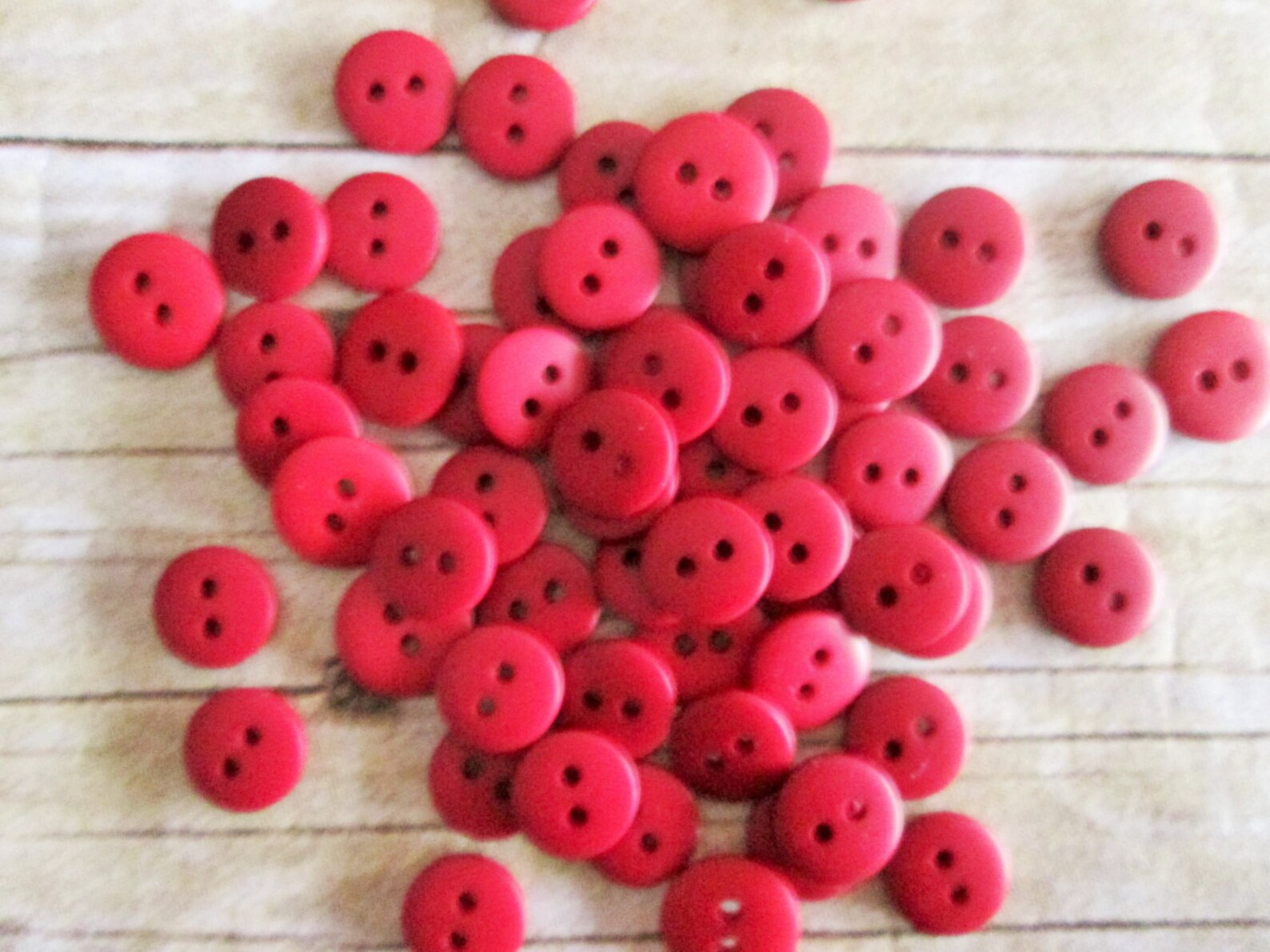 100 Small Rich Red Button Lot Bulk Supplies for Sewing - Etsy
