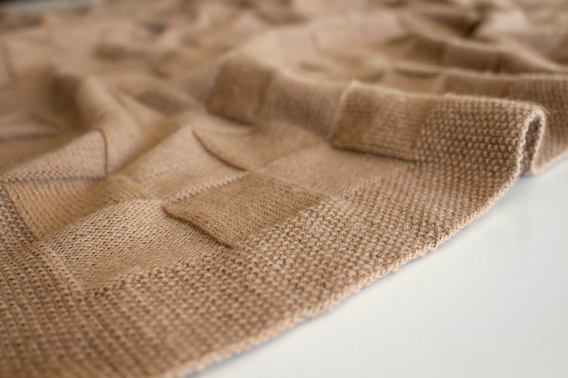 Checkerboard Blanket Knitting Pattern - Etsy