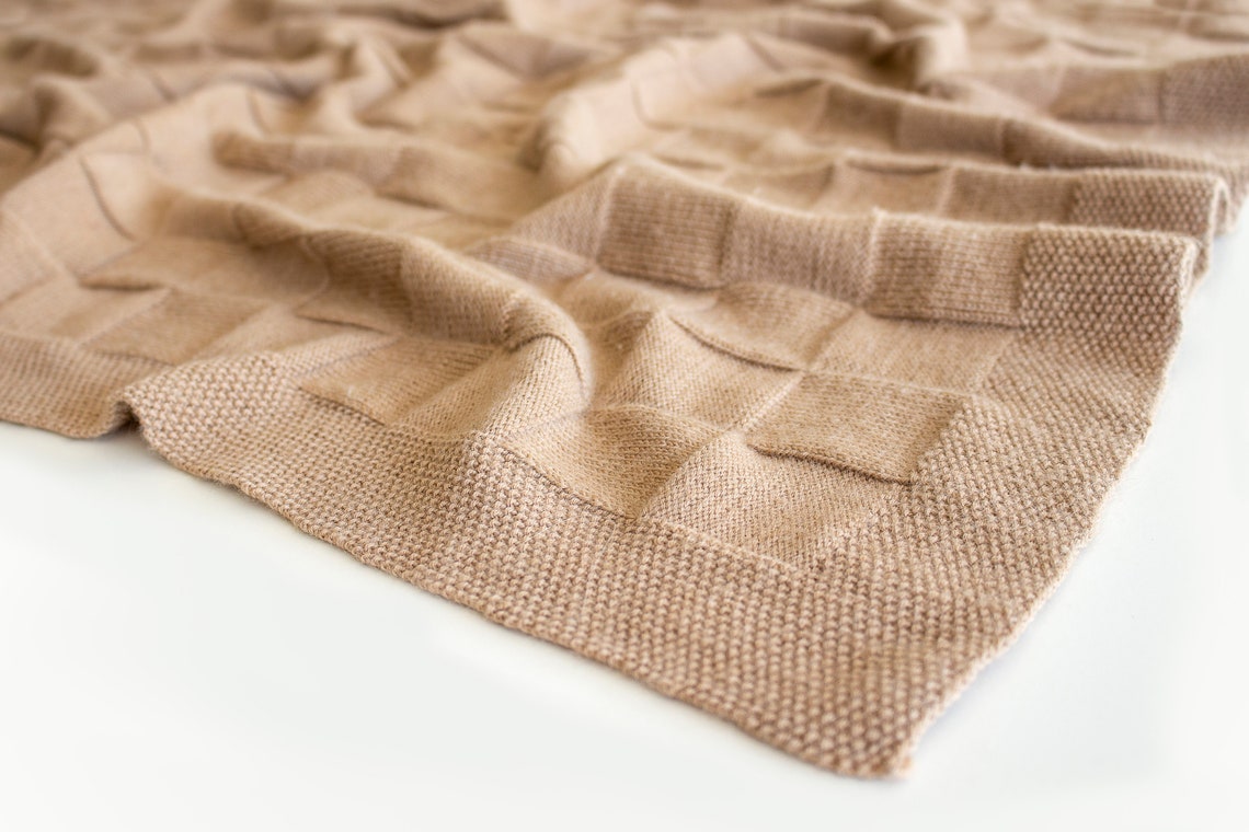 Checkerboard Blanket Knitting Pattern - Etsy