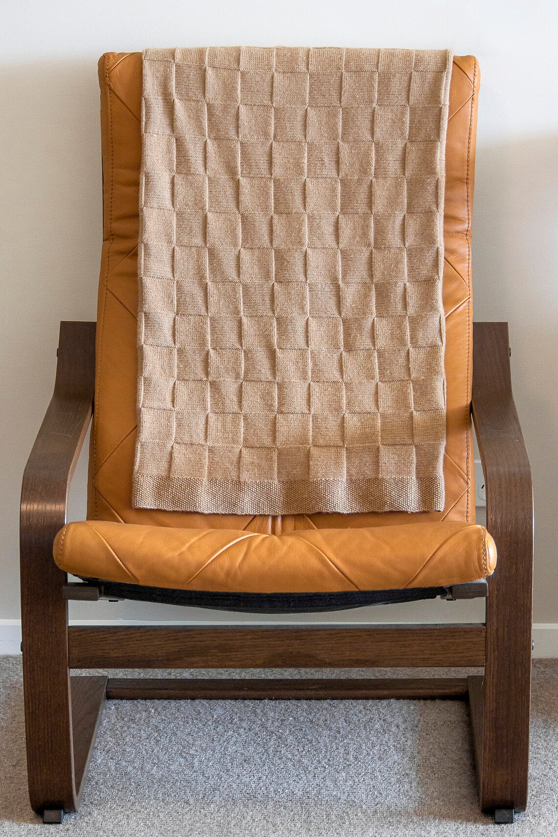 Checkerboard Blanket Knitting Pattern - Etsy