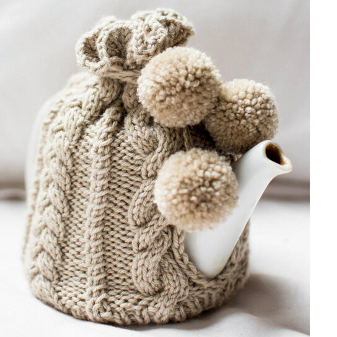 Cabled Tea Cosy Knitting Pattern | Etsy