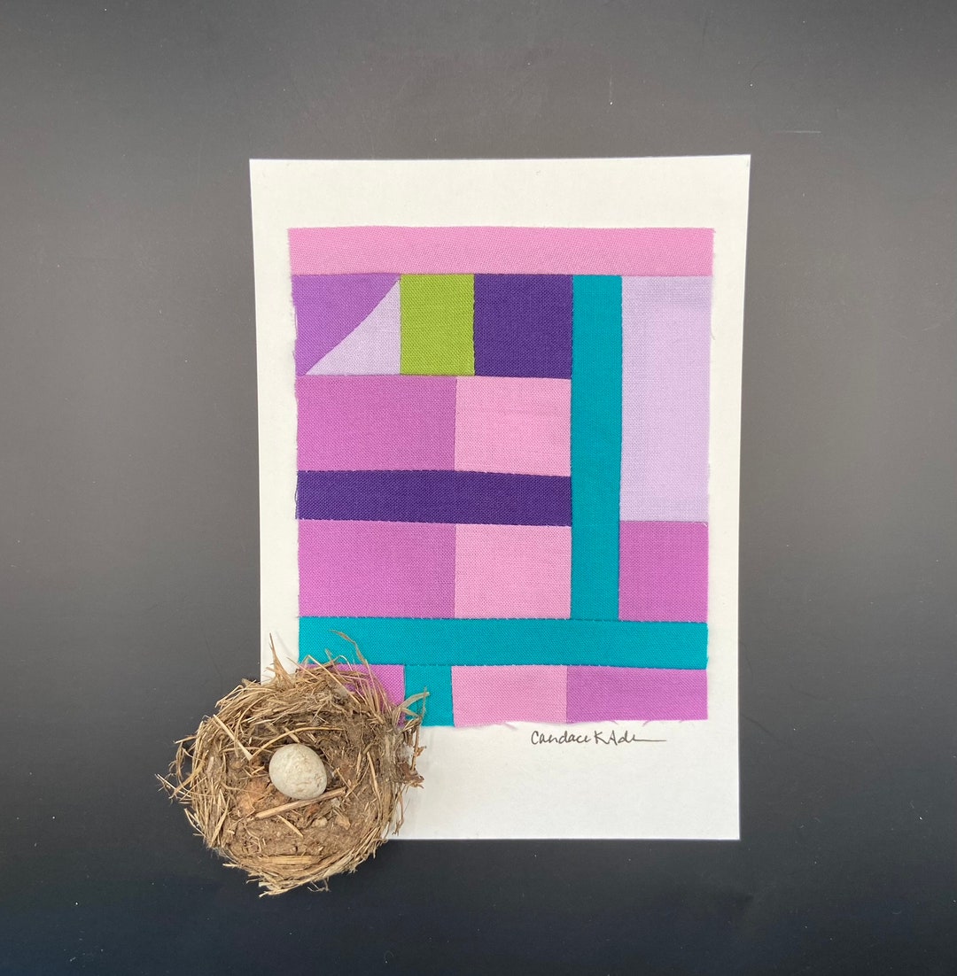 Frameable Mini Mini Quilt Art, Solid Fabrics - Etsy