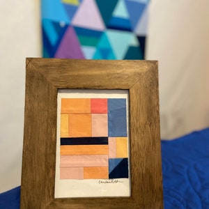 Fiber Art Frameable Quilt, 5 X 7, Solid Fabrics - Etsy