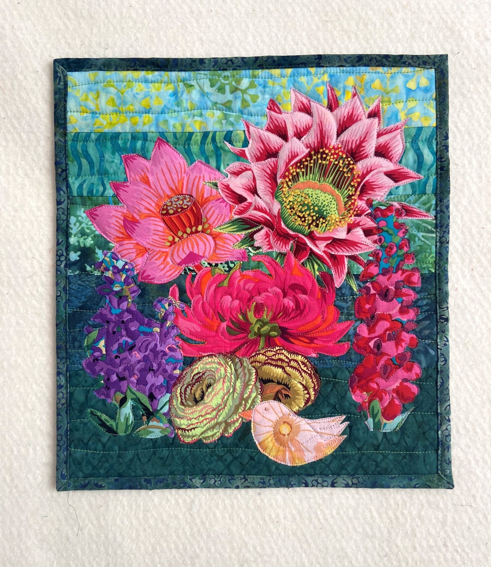 Kaffe Fassett Art Quilt Bird Original Design - Etsy