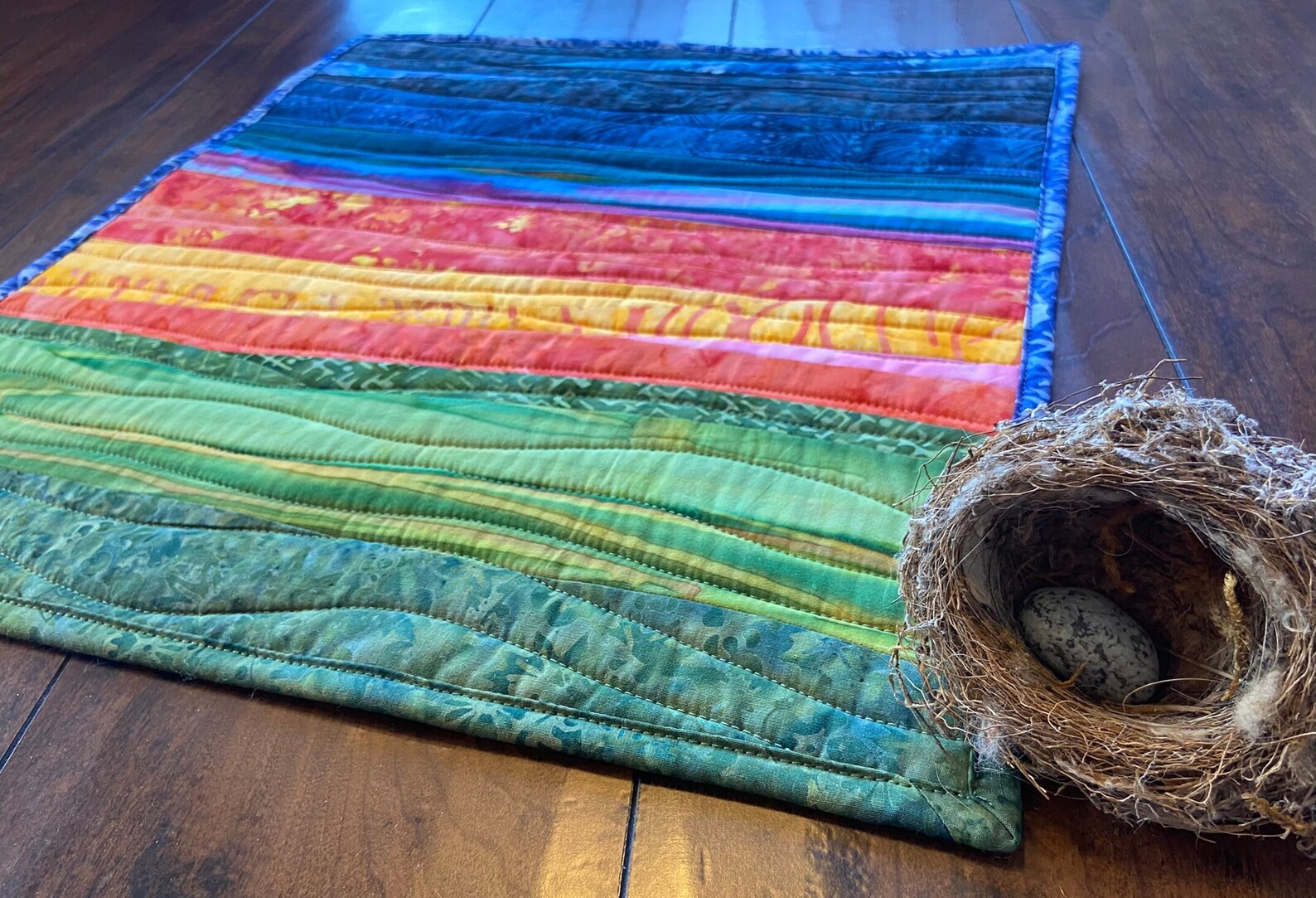 Small Art Quilt, Abstract Landscape, Original Design - Etsy