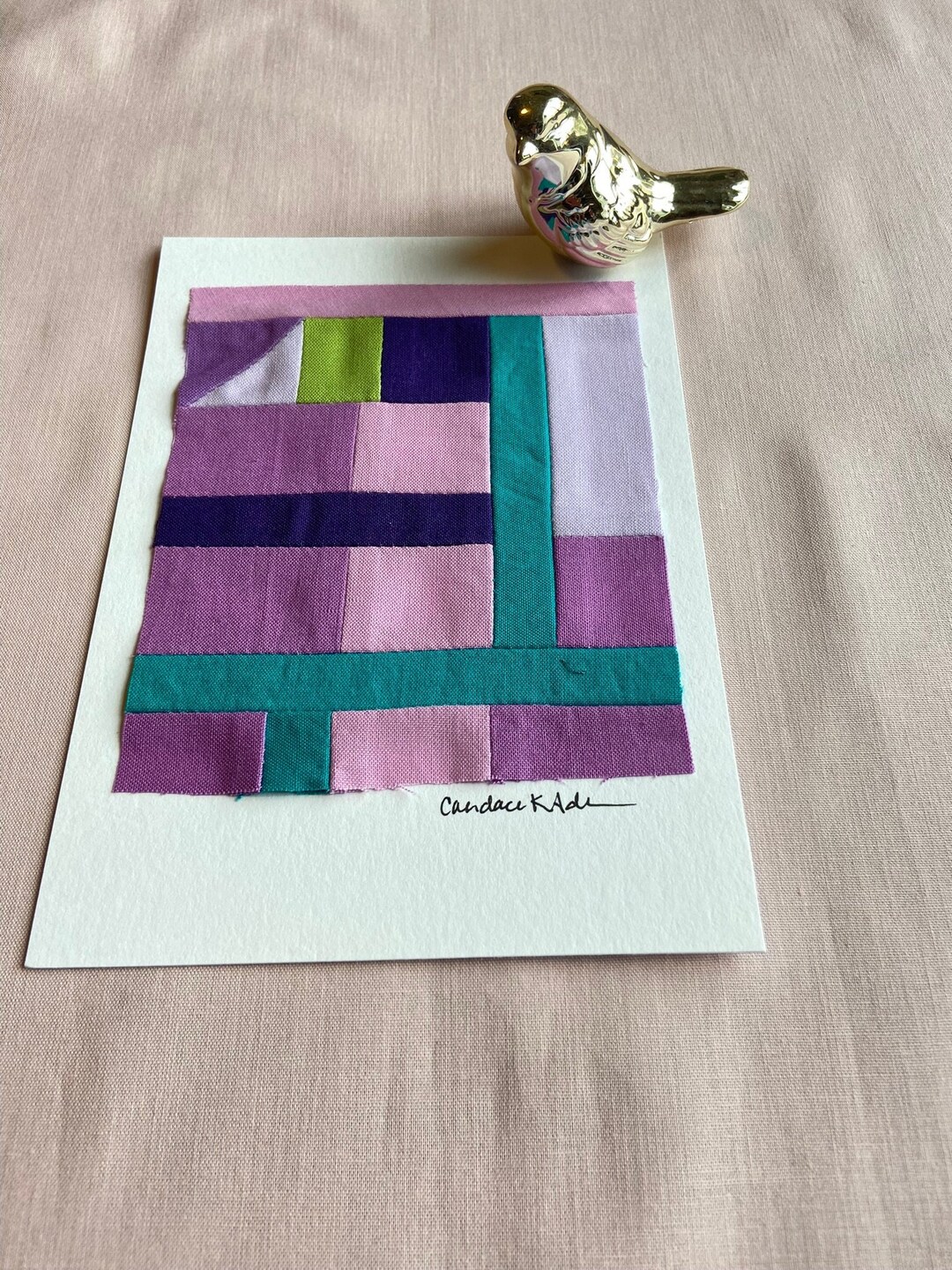 Frameable Mini Mini Quilt Art Solid Fabrics - Etsy