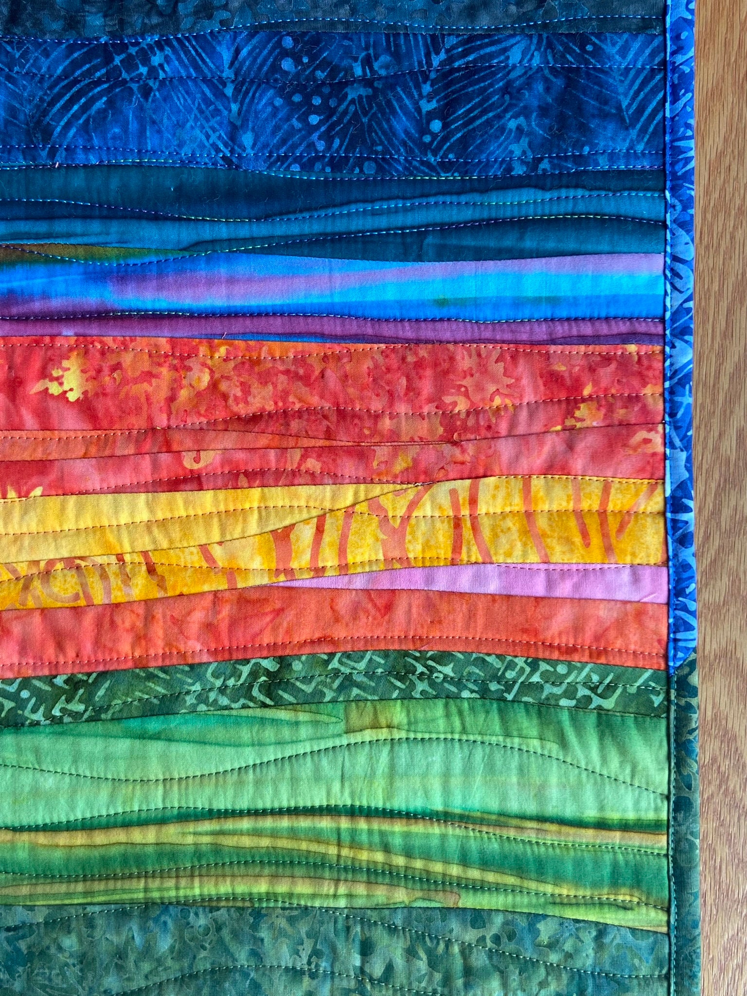 Small Art Quilt, Abstract Landscape, Original Design - Etsy