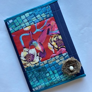 Hummingbird Journal Cover, Cloth Composition Book Cover - Etsy