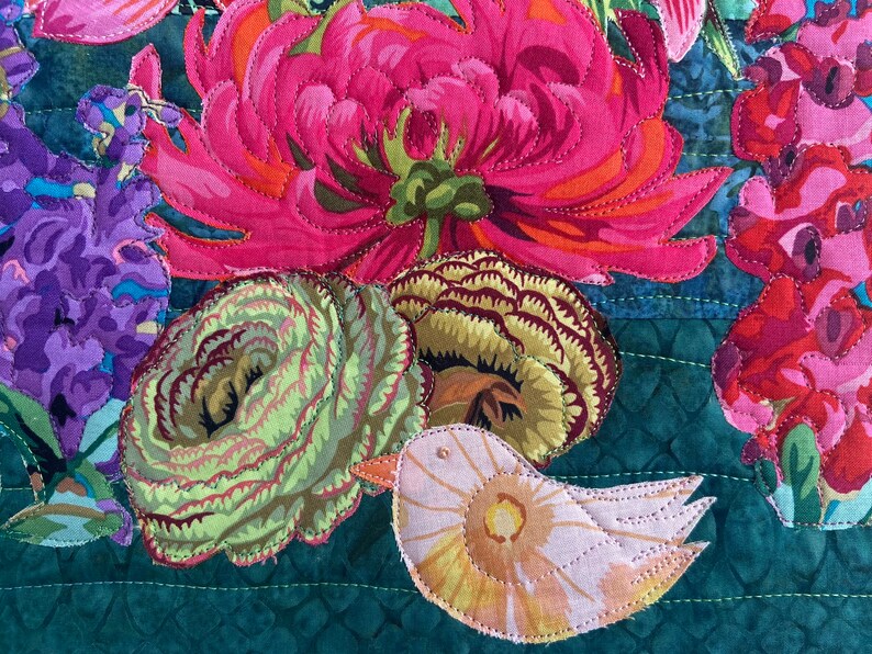 Kaffe Fassett Art Quilt, Bird, Original Design - Etsy