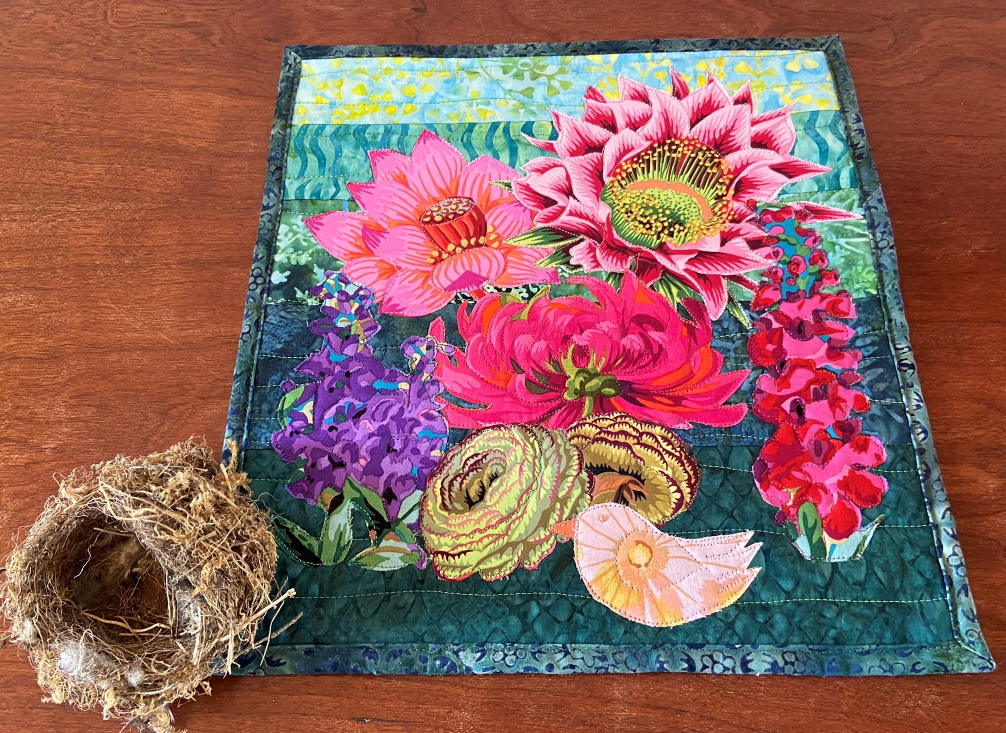 Kaffe Fassett Art Quilt, Bird, Original Design - Etsy