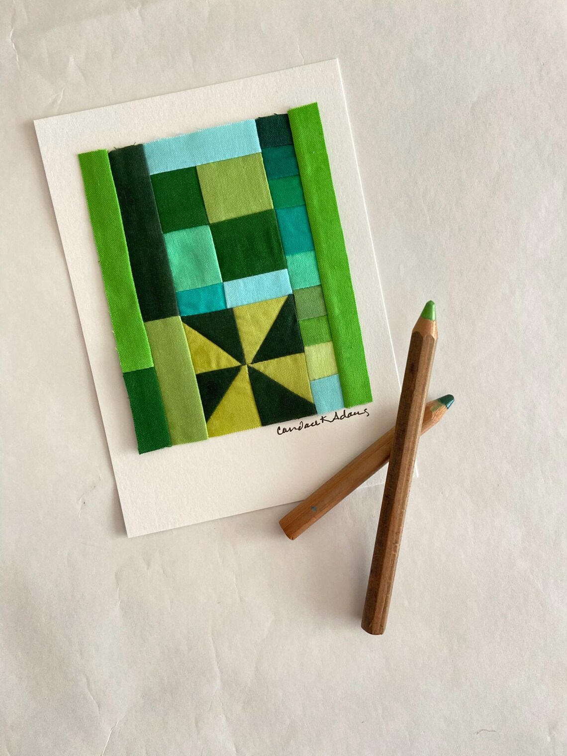 Frameable Art Quilt, 5 X 7 Inches, Abstract Home Decor - Etsy