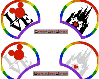 Rainbow Mickey Love 3D Printed Gay Pride LGBTQ Mickey Mouse | Etsy