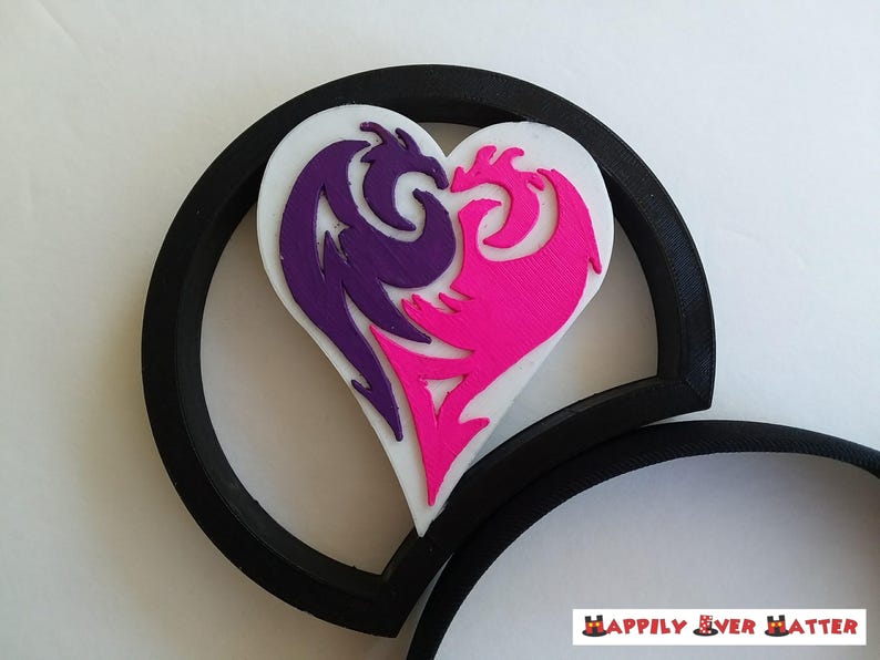 Descendants Mal 3D Printed Mickey Mouse Ears Illusionears - Etsy