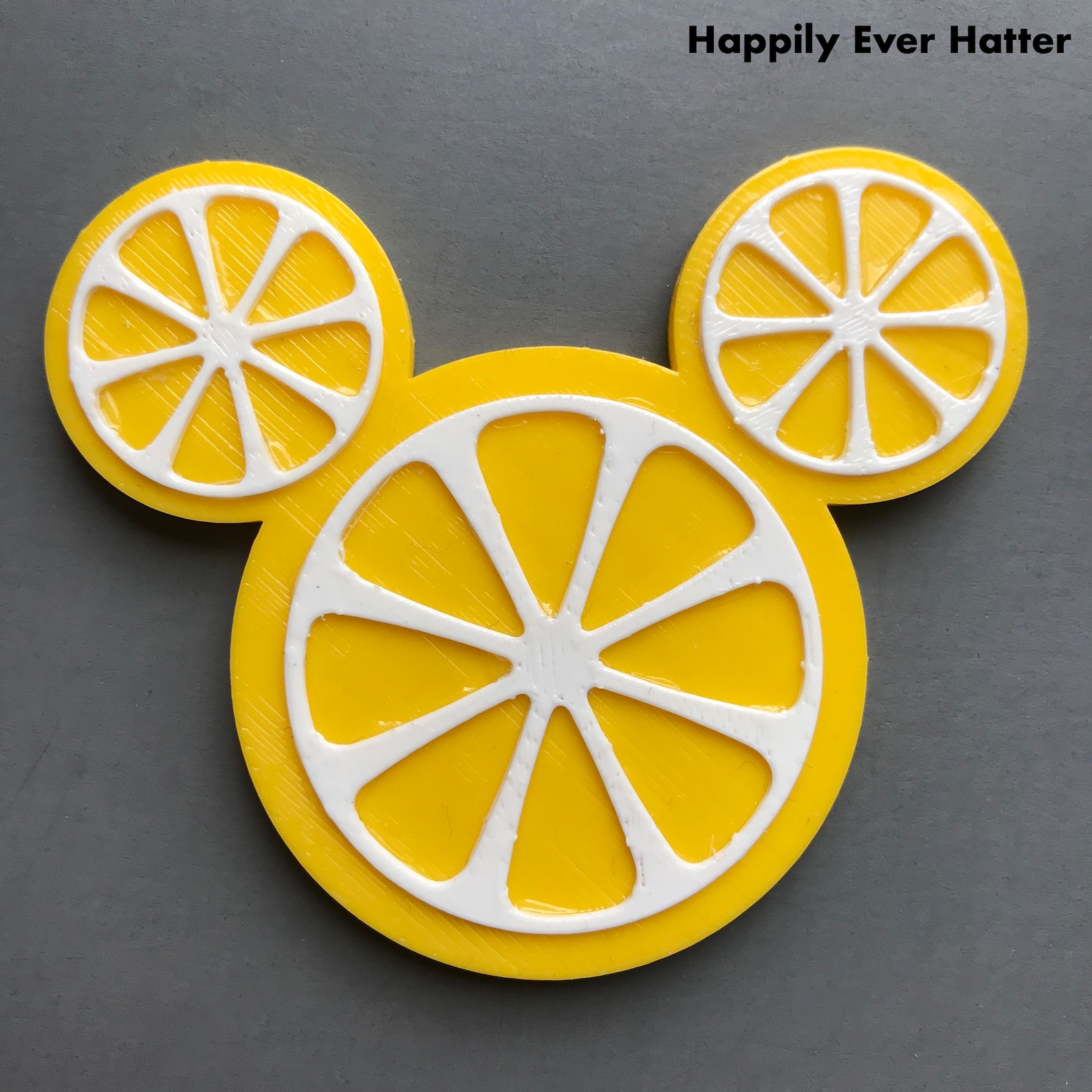 Mickey Mouse Lemon Slice 3D Printed Women and Girls Hair Clip - Etsy