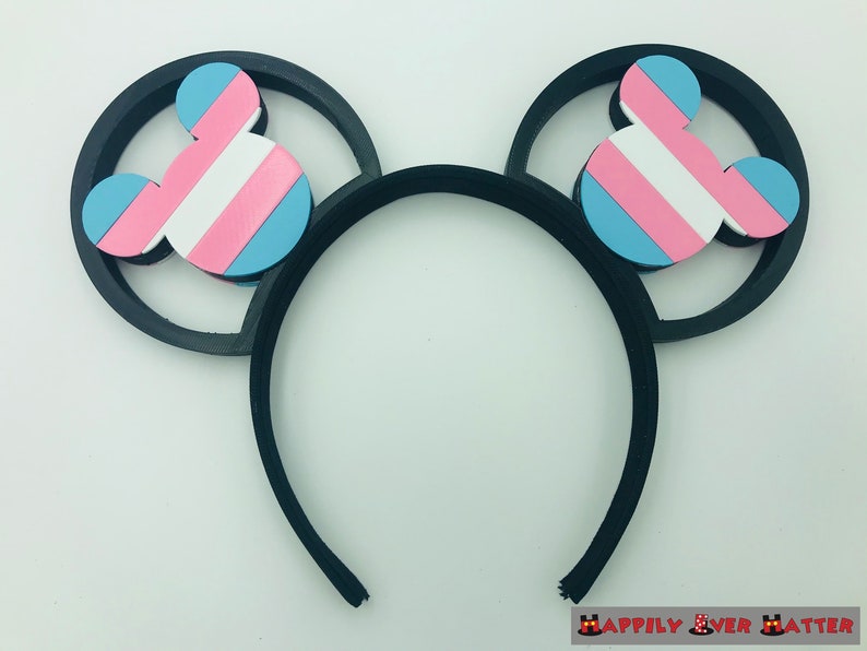 Transgender Pride Flag Mickey 3D Printed LGBTQIA Mickey Mouse | Etsy