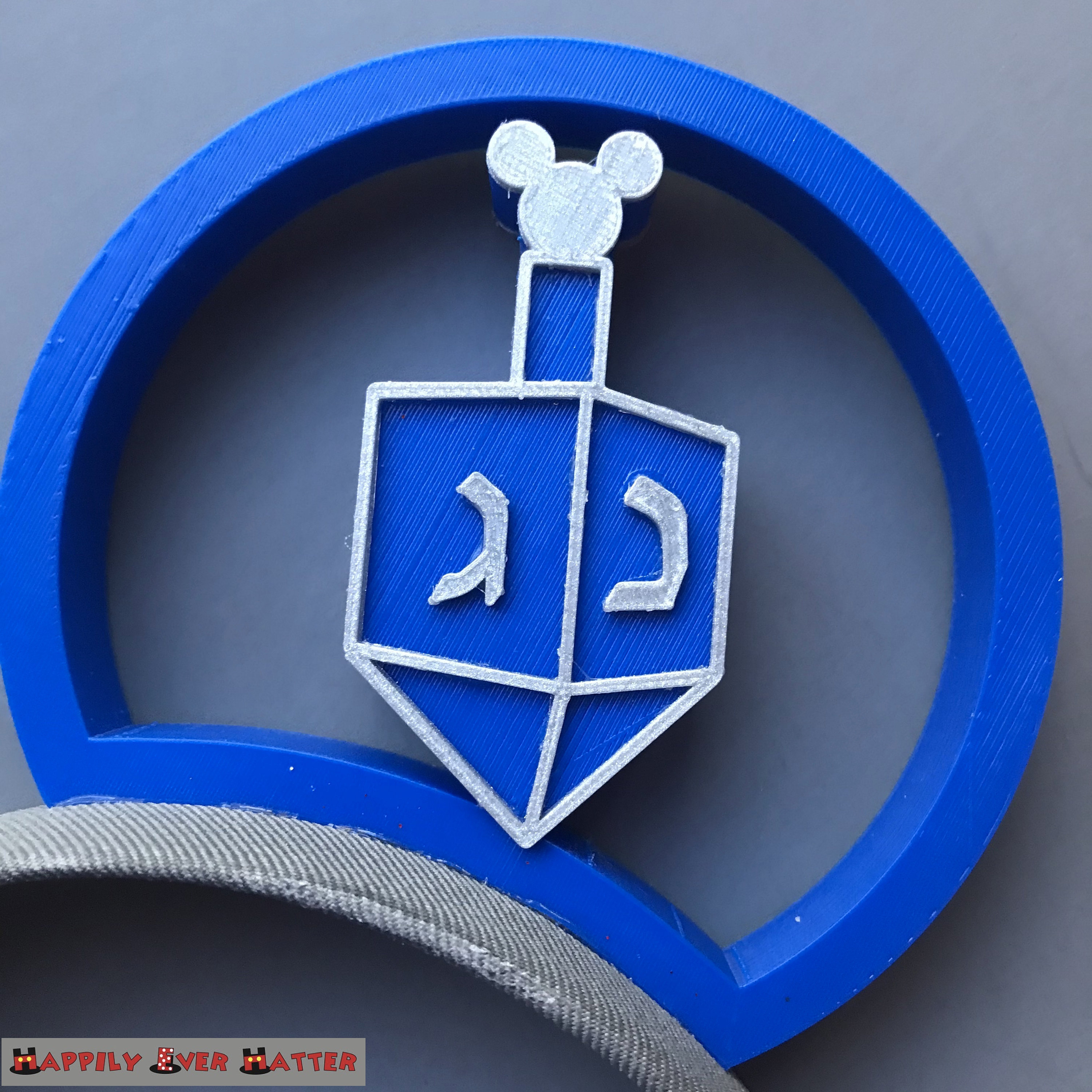 Mickey Hanukkah Dreidel Jewish Festival of Lights 3D Printed Mouse Ears ...