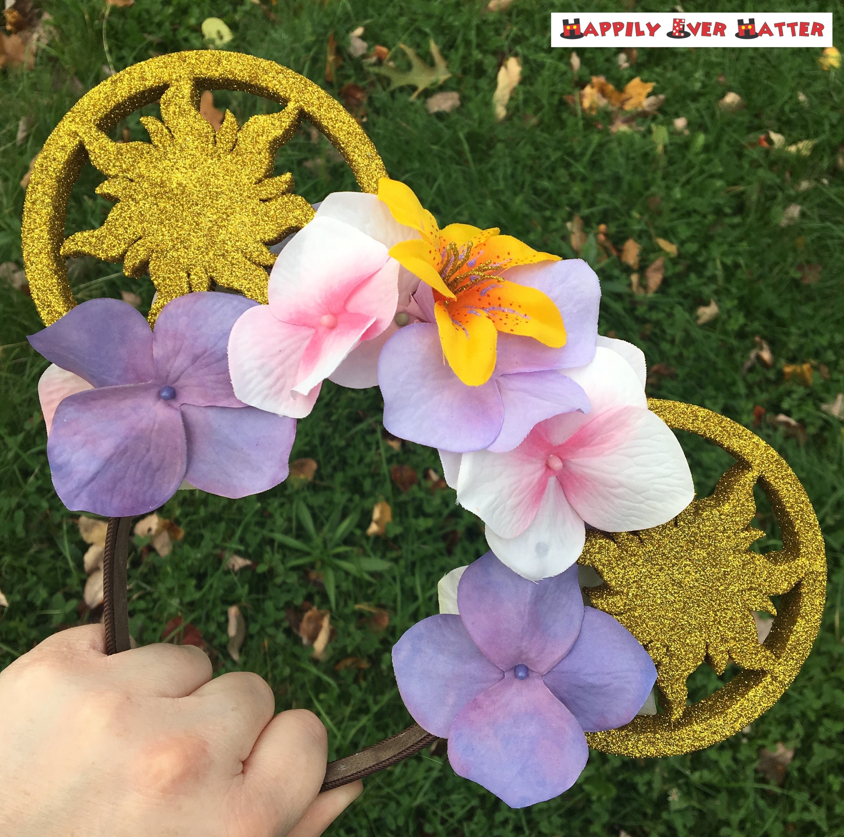 Rapunzel Tangled Sun Flower Crown 3D Printed Mickey Mouse Ears | Etsy