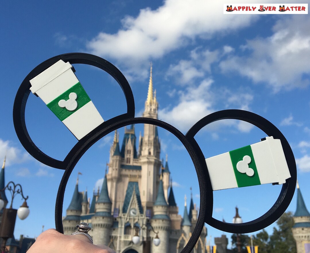 Mickey Coffee Cup 3D Printed Mouse Ears Illusionears Headband - Etsy