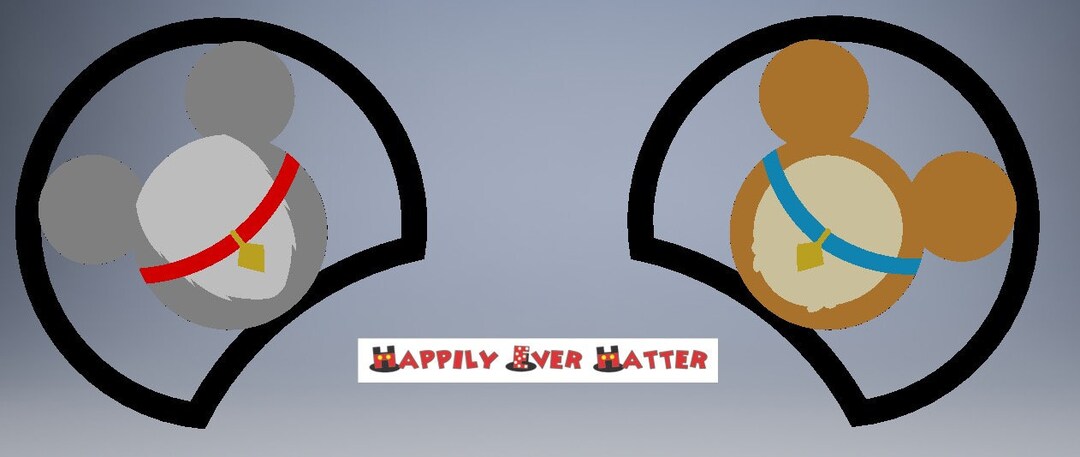 Lady and the Tramp 3D Printed Mickey Mouse Ears Illusionears Headband ...