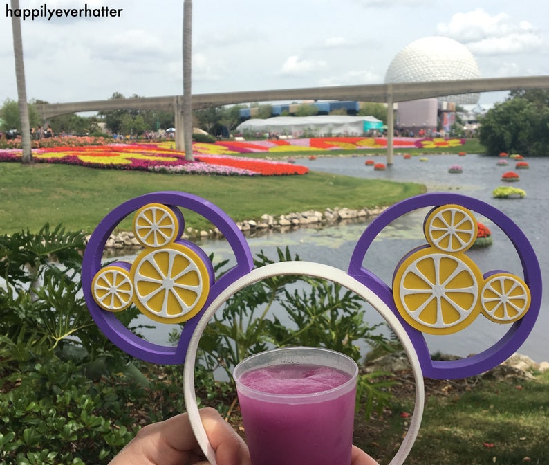 Mickey Violet Lemonade Epcot Flower and Garden Festival 3D - Etsy