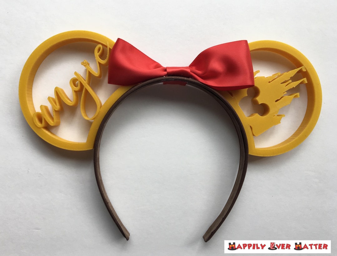 Personalized Custom Name 3D Printed Mickey Mouse Ears Illusionears ...