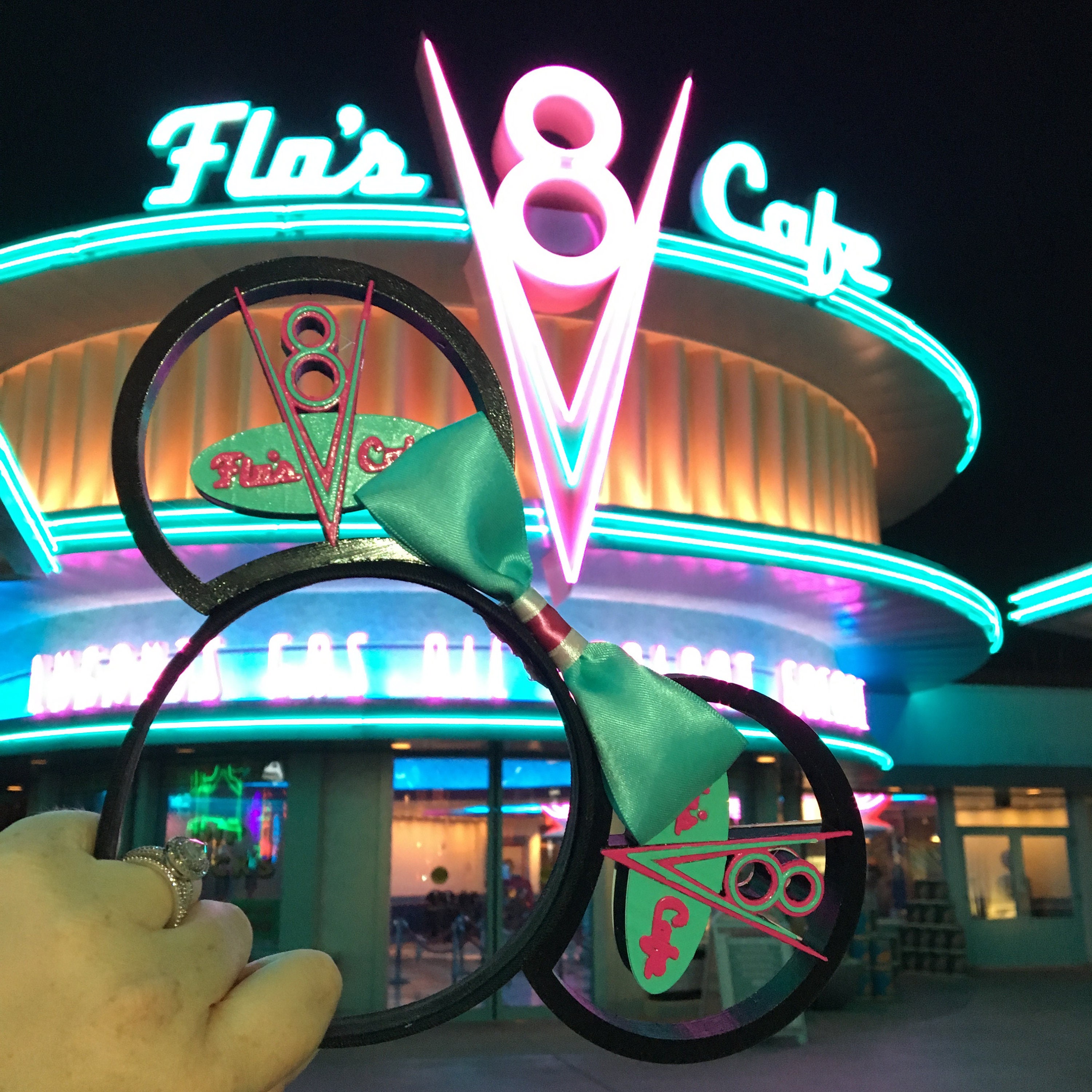 Flo's V-8 Cafe 3D Printed Mickey Mouse Ears Illusionears Headband - Etsy