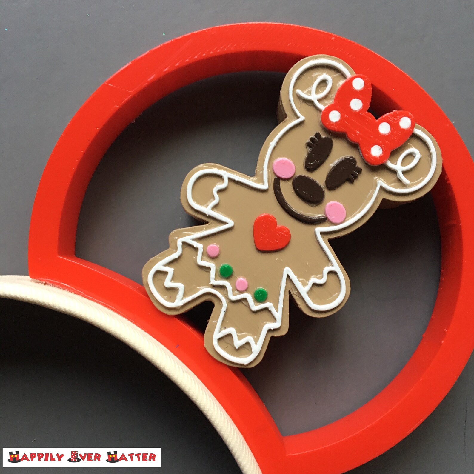 Gingerbread Cookie Mickey and Minnie Christmas Holiday 3D Printed Mouse ...