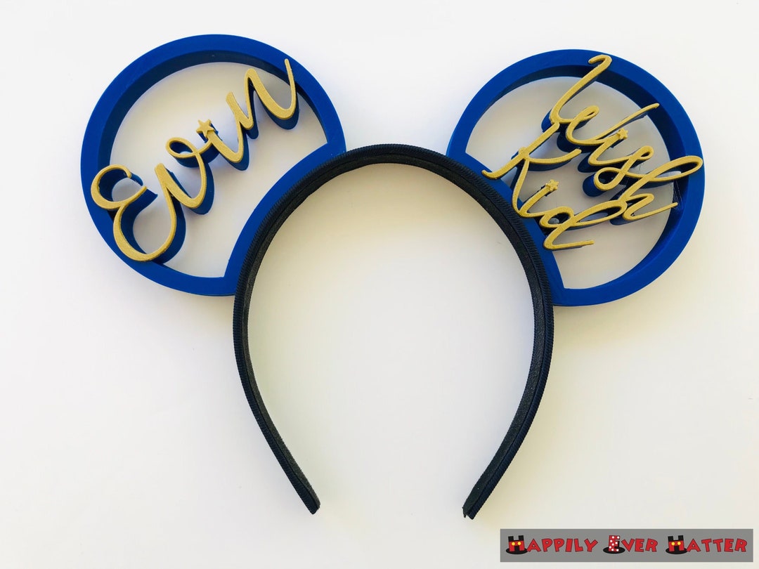 Personalized Wish Kid Ears 3D Printed Mickey Mouse Ears Illusionears ...