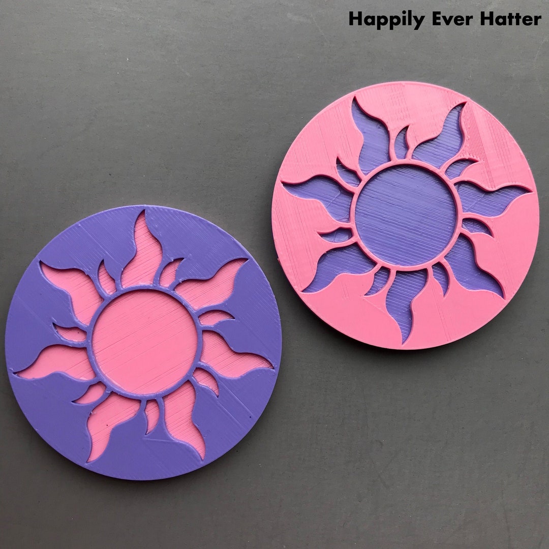 Rapunzel Tangled Sun Circle Lavender and Pink Medallion Kingdom of ...