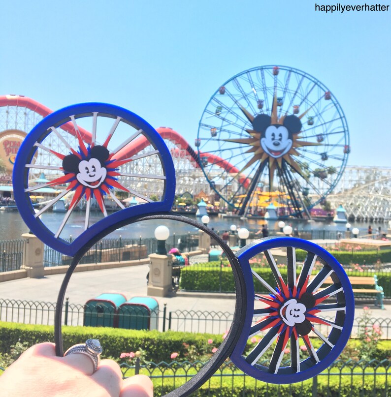 Patriotic Mickey's Fun Wheel 3D Printed Mickey Mouse Ears Illusionears ...