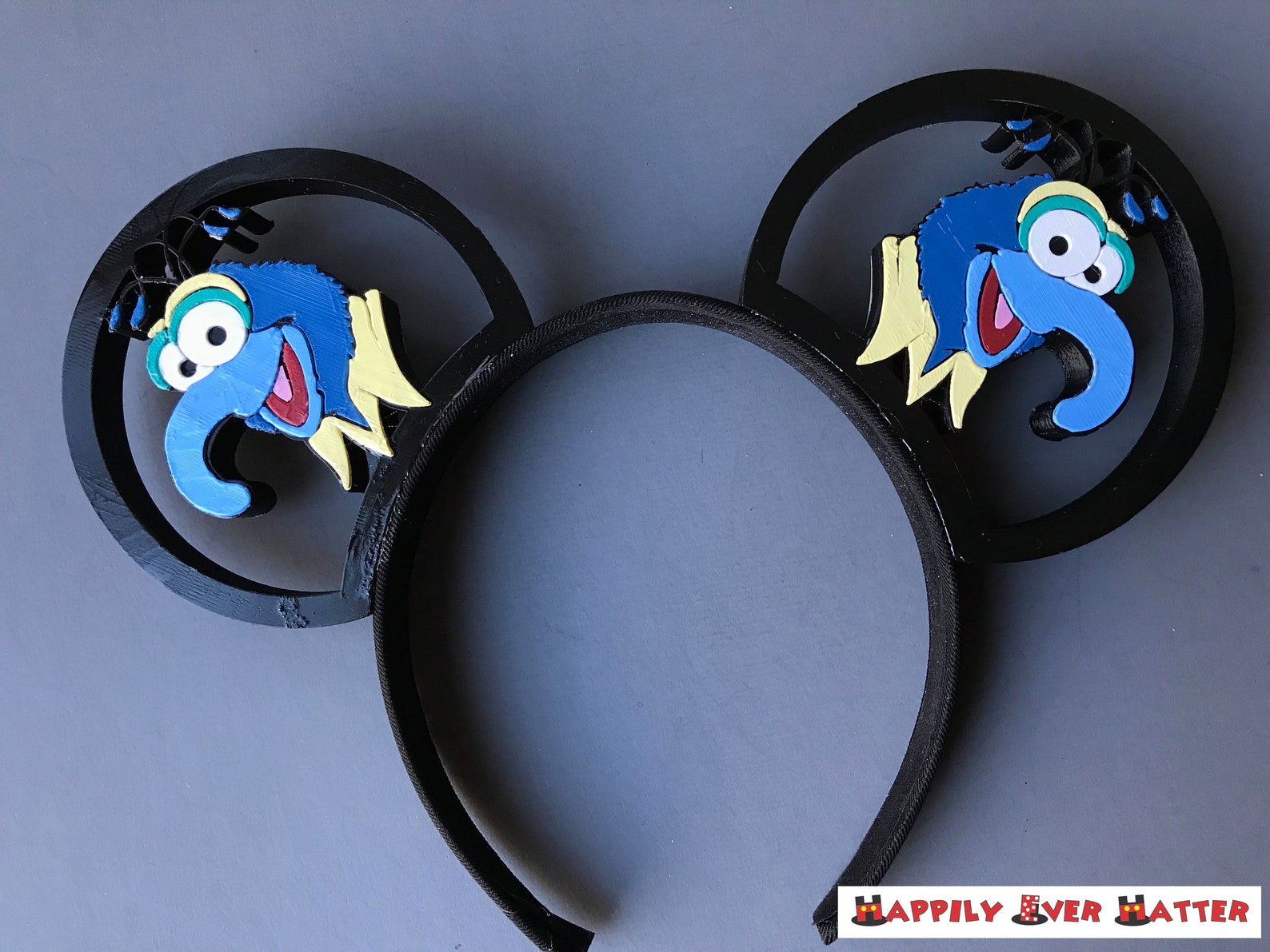 Gonzo Muppets 3D Printed Mickey Mouse Ears Illusionears Headband - Etsy