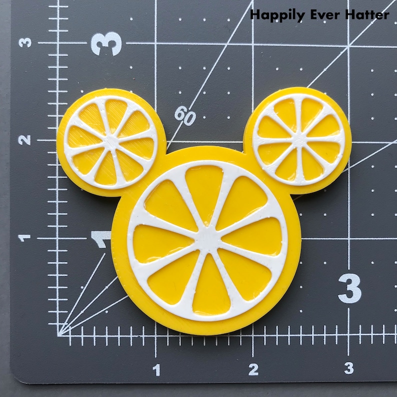 Mickey Mouse Lemon Slice 3D Printed Women and Girls Hair Clip - Etsy