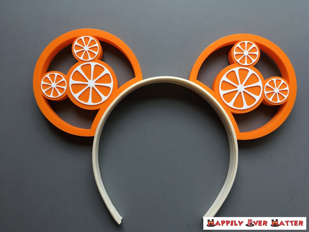 Mickey Orange Slice 3D Printed Fruit Food Mouse Ears Illusionears ...