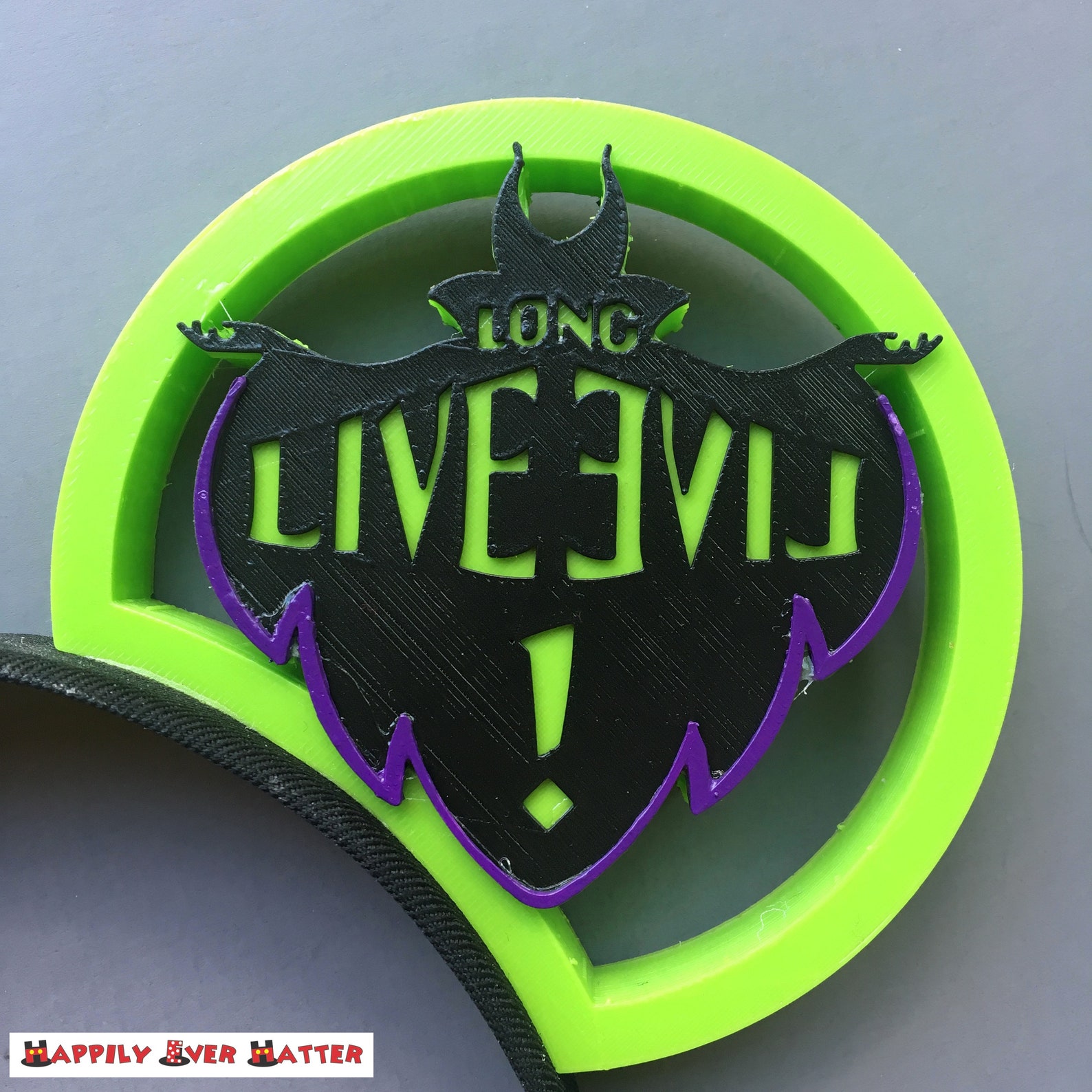 Descendants Mal Heart Logo and Long Live Evil Maleficent 3D - Etsy