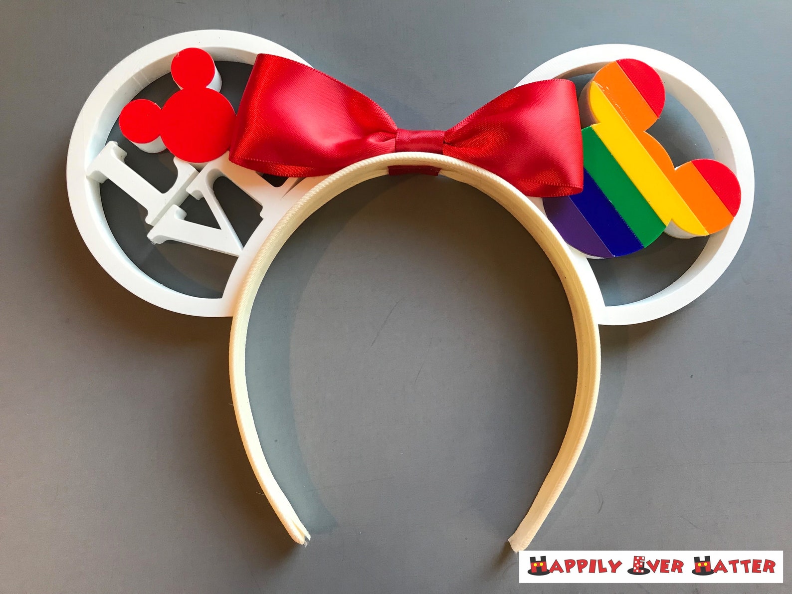 Rainbow Mickey Love 3D Printed Gay Pride LGBTQ Mickey Mouse Ears ...