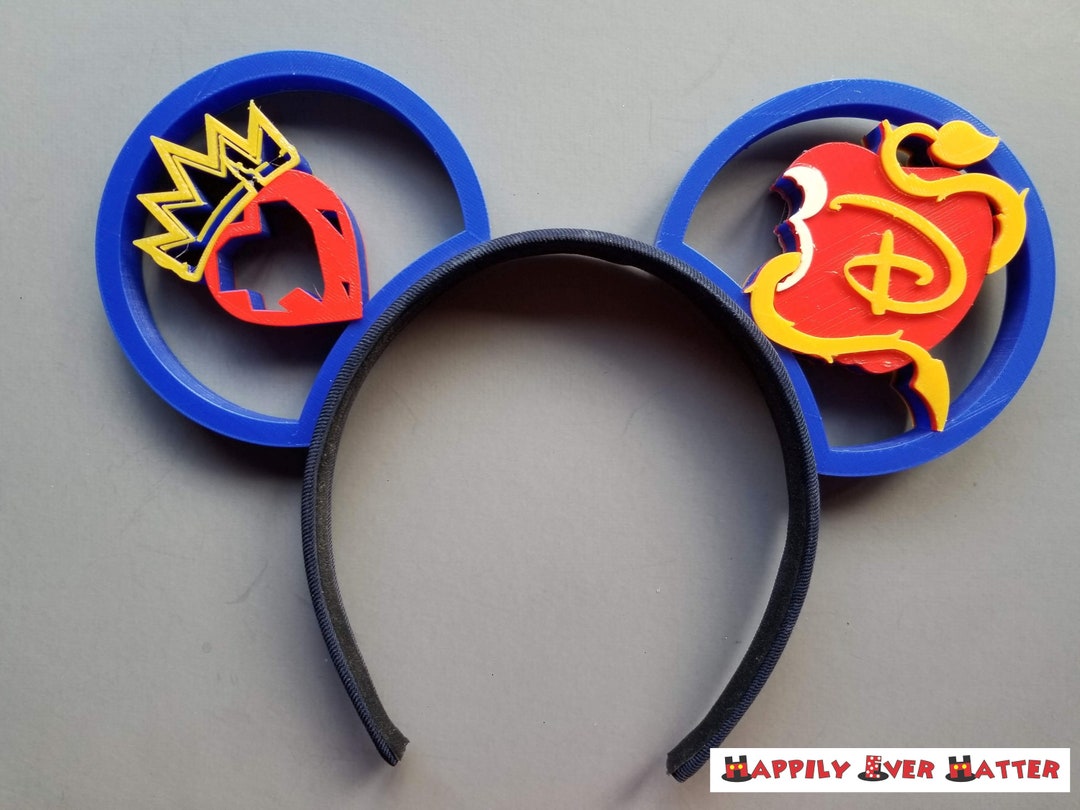 Descendants Evie 3D Printed Mickey Mouse Ears Illusionears Headband - Etsy