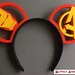 Avengers Iron Man 3D Printed Mickey Mouse Ears Illusionears Headband - Etsy