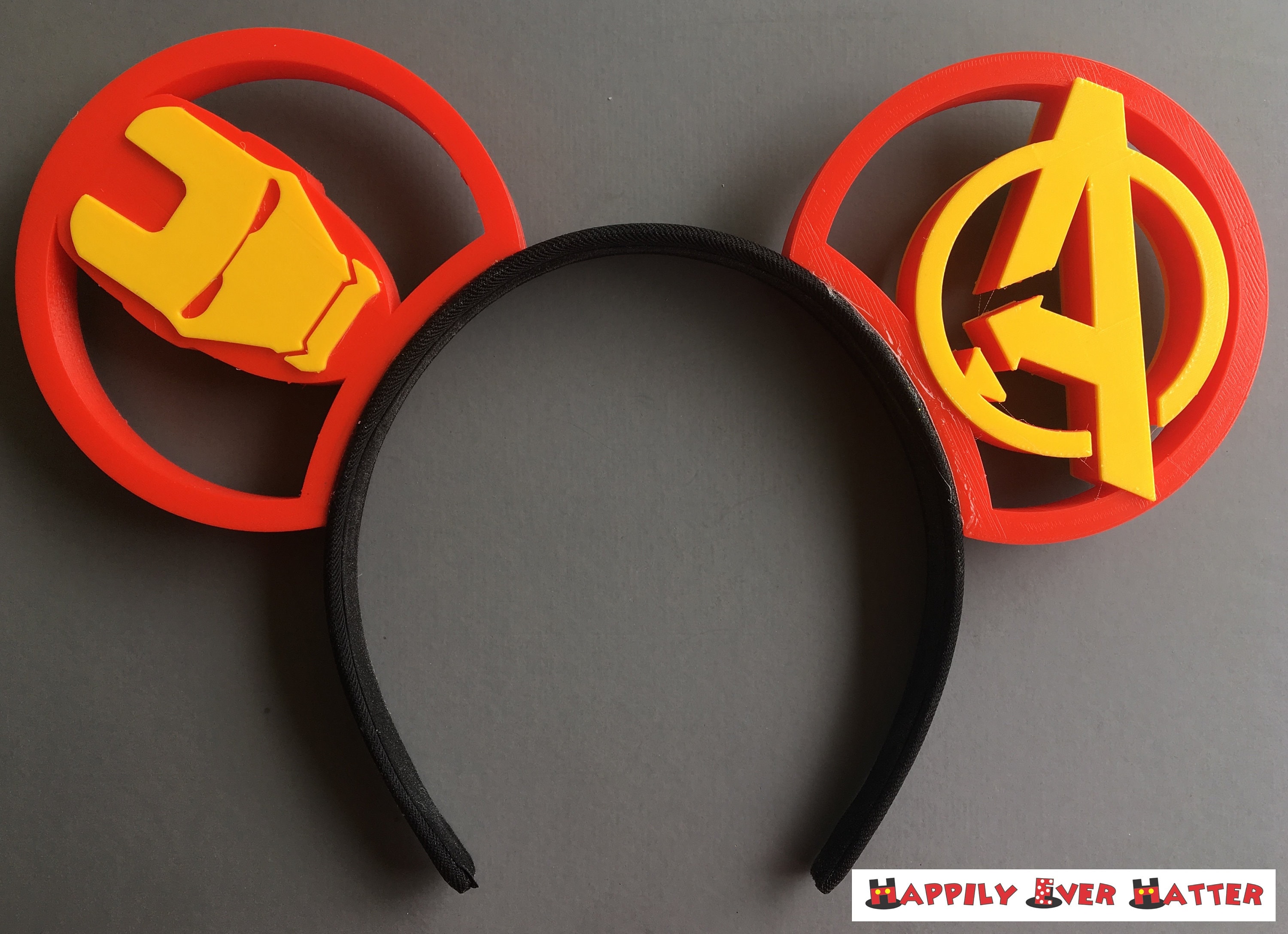 Avengers Iron Man 3D Printed Mickey Mouse Ears IllusionEars - Etsy.de