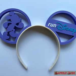 Rundisney 3D Printed Mickey Mouse Ears Illusionears Headband - Etsy